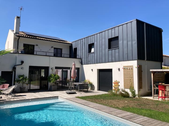 Grande Maison Avec Piscine Chauffée - Tram à 4 Min - Burdeos