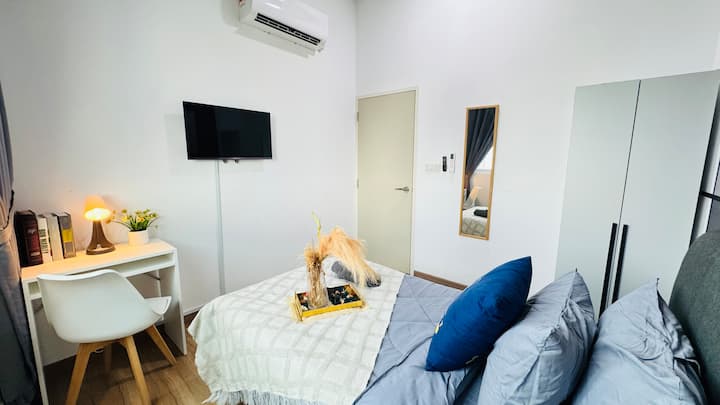 #H3 Modern Single Room W/ Ac & Tv ~ Near Mrt - Kuala Lumpur