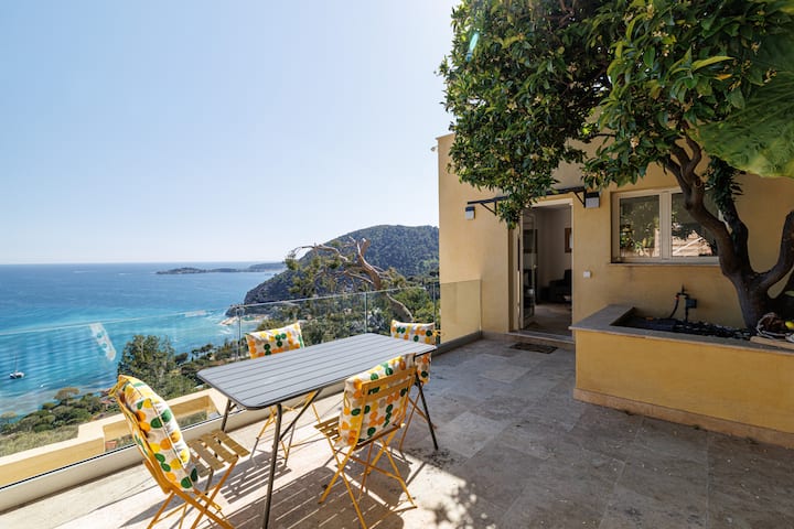 Vue Mer Spectaculaire • Terrasse & Balcon • Clim - Èze