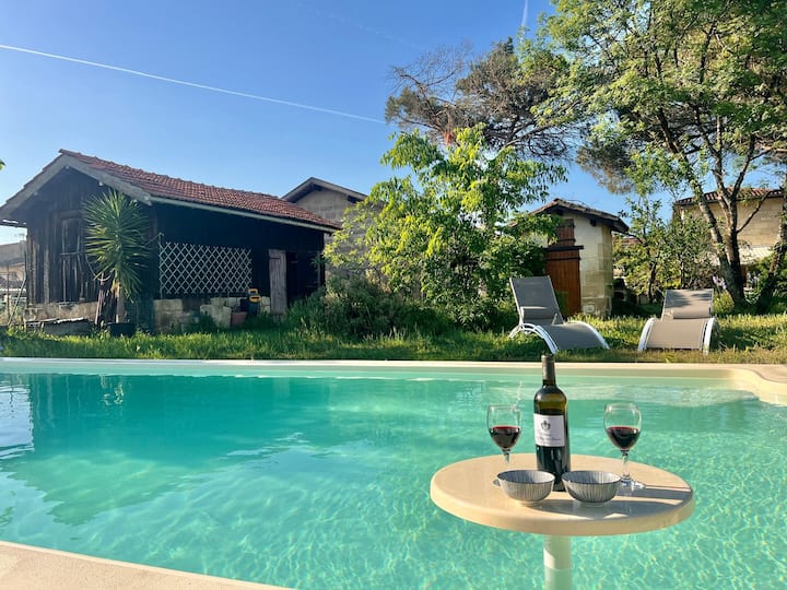 Maison Zen - Piscine Et Parc – Bordeaux St ÉMilion - Libourne