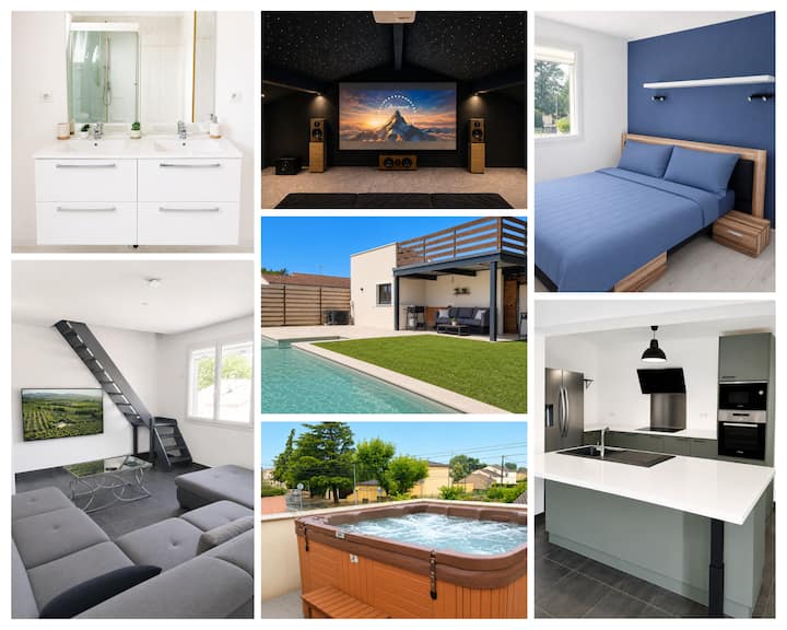 Premium : Villa Avec Piscine Et Jacuzzi - Vedène