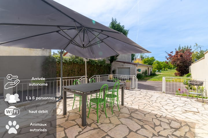 Maison Jardin 1000m² · Terrasse · Paris 30min - Pontoise