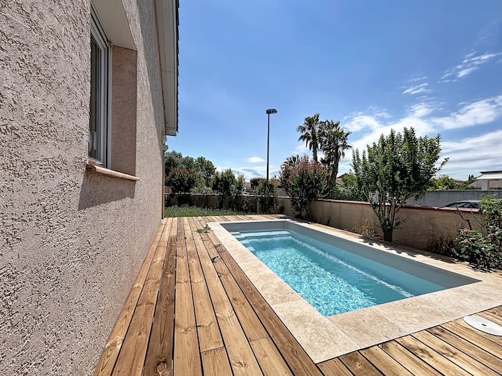 Loasis De Mauguio Villa Avec Piscine - Carnon