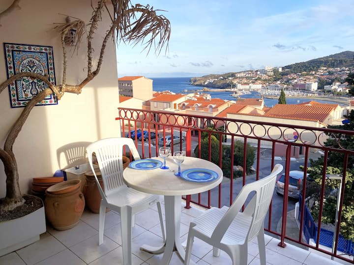 T2 Avec&nbsp;Vue Sur La Baie De Banyuls, Clim, Parking - Banyuls-sur-Mer