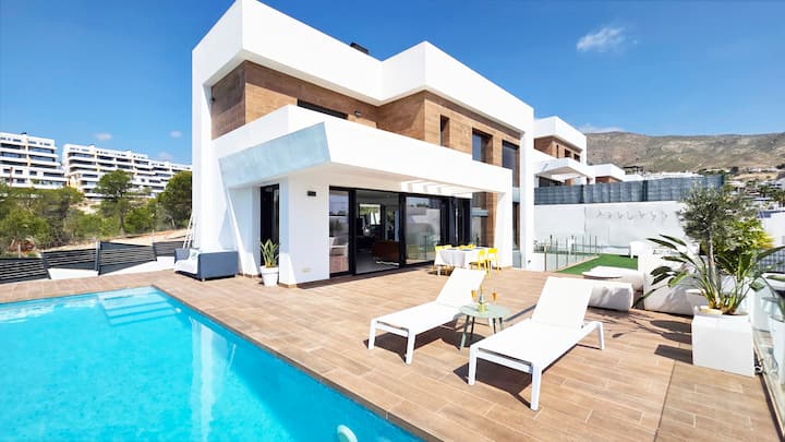 Villa Benidorm - Vue Sur La Mer Et Piscine Privée - Finestrat
