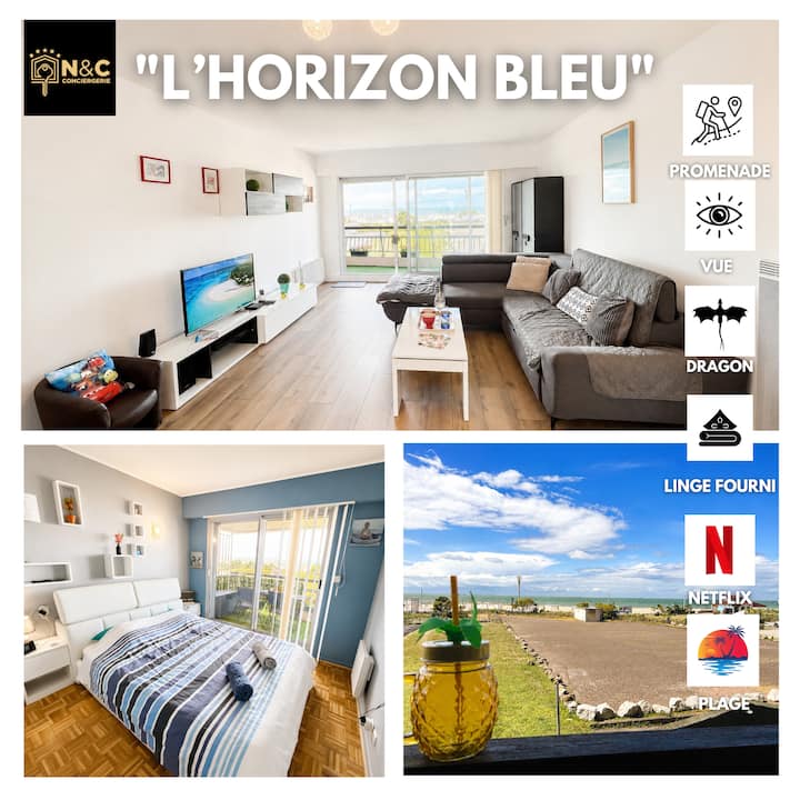 *L'horizon Bleu Calais* Balcon Vue Sur Mer - Calais