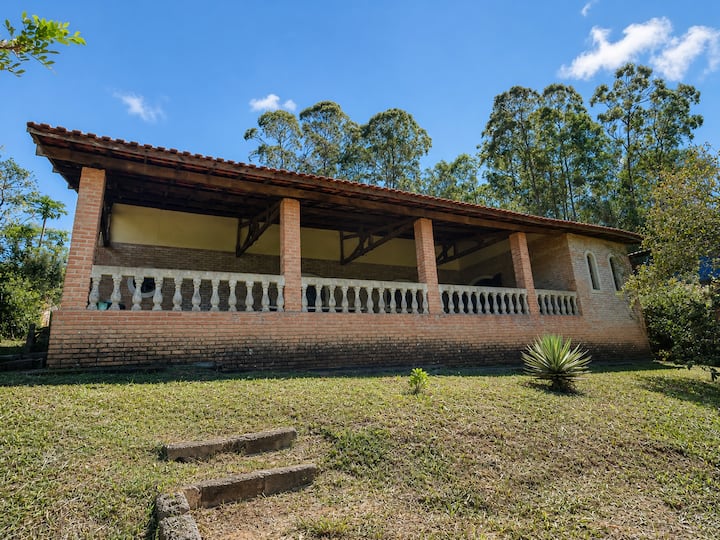 Casa De Campo Rústica, Ideal Para Relaxar - Ibiúna