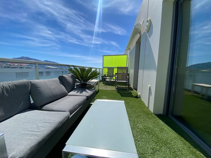 T2 Pour 3 P, Parking, Clim, Terrasse, 5 Min Plage - Marseille