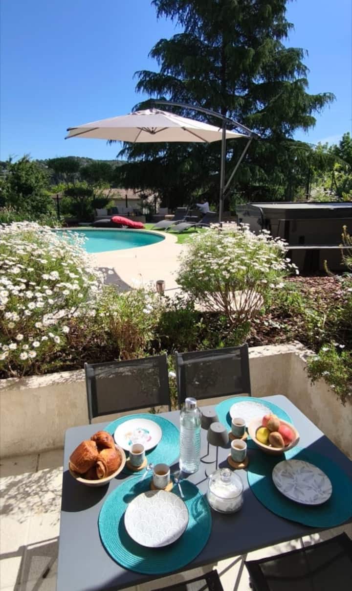 Grand Studio Indépendant Avec Jardin Et Piscine. - Mougins