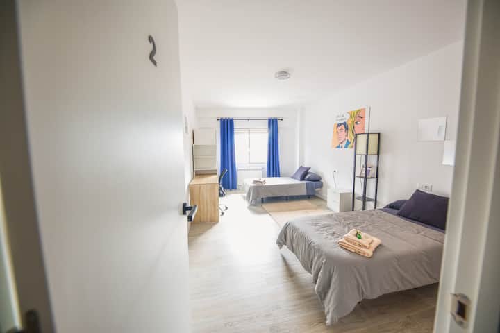 Villa Artistas Habitación Doble Dos Camas - Pontevedra