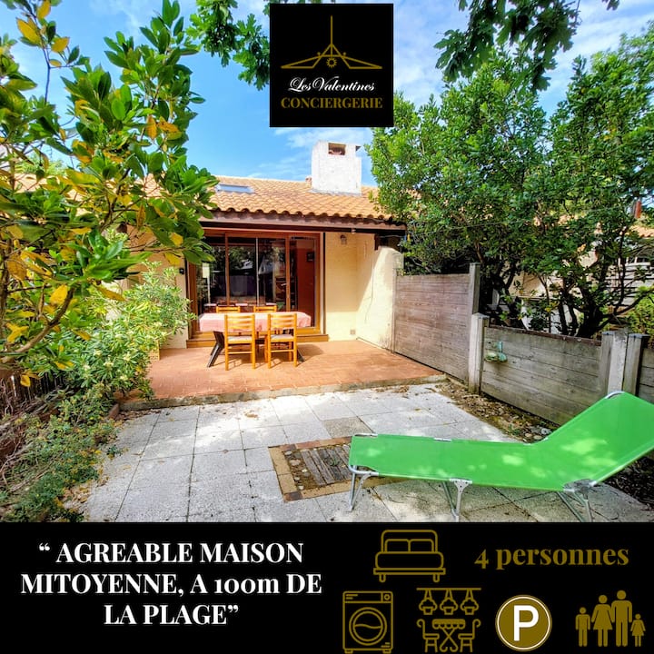 Maison Mitoyenne Dans Résidence Proche De La Plage - Soulac-sur-Mer
