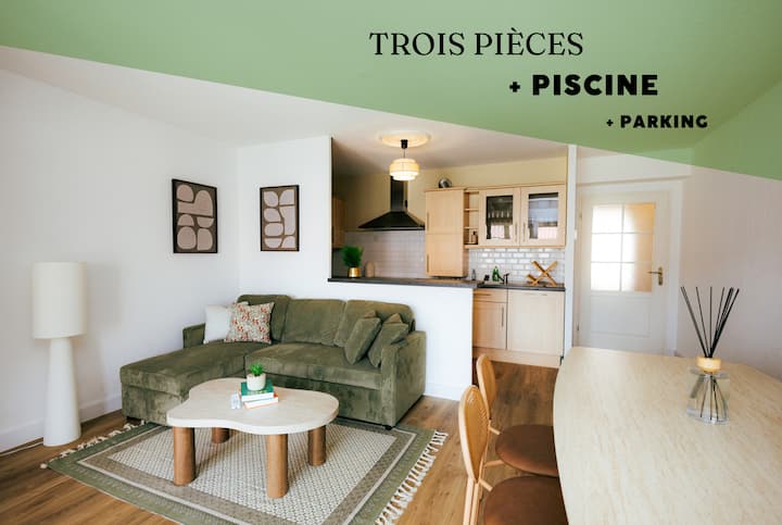3 Pièces Avec Piscine Proche Centre-ville - Grasse