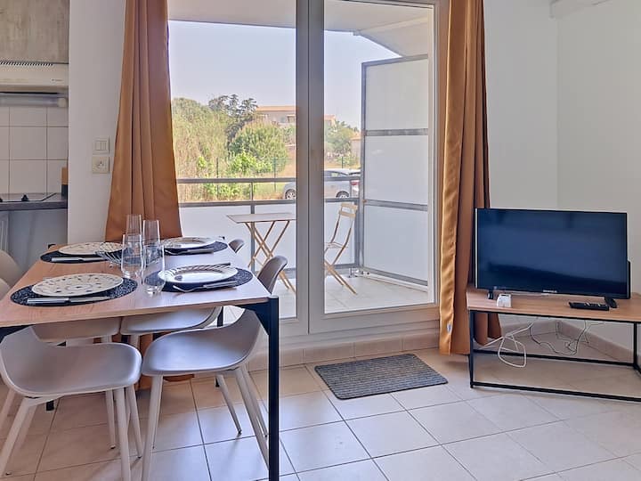 T2 Confortable à Deux Pas De La Plage, Clim - Marseillan