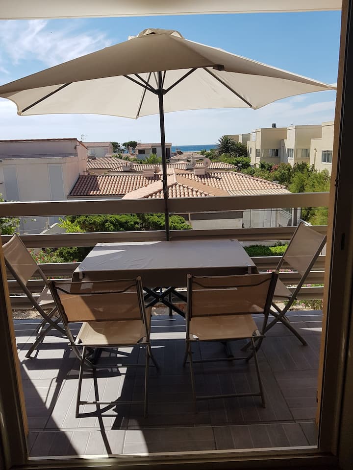 Horizon Mer — Balcon Vue Mer & Plage à Pied - Leucate