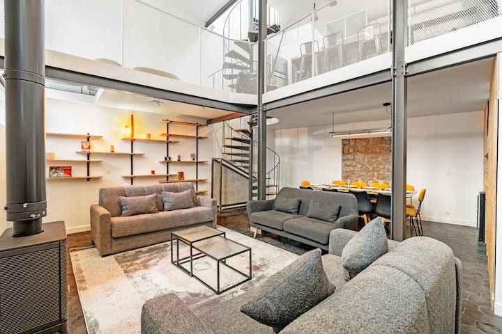 Maison De Ville - Loft | 170m + Terrasse | 10 Pers - Paris