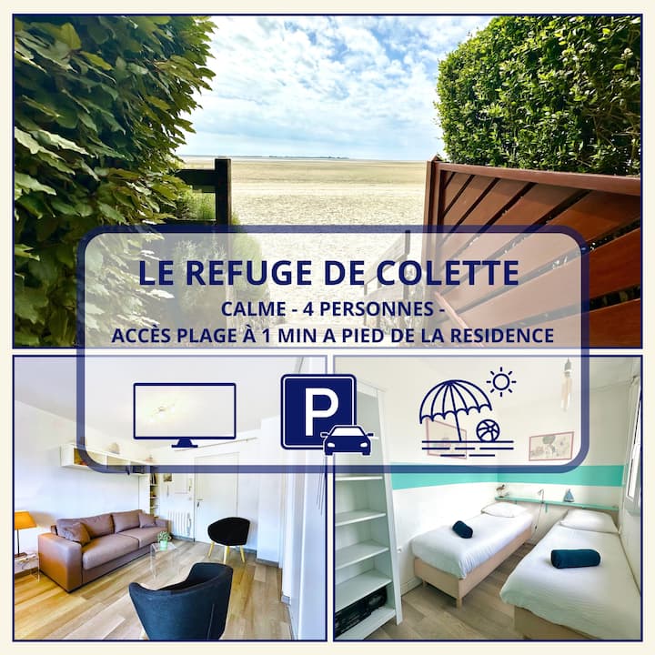 Appartement Plage à 1 Min Parking Gratuit - Plage de Saint-Quentin-en-Tourmont