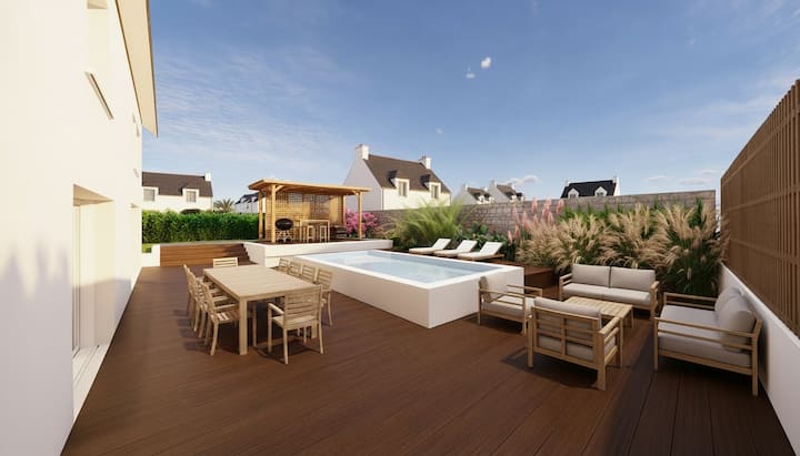 Villa Piscine, Plages Et Commerces à Pied, 6 Chbrs - Carnac