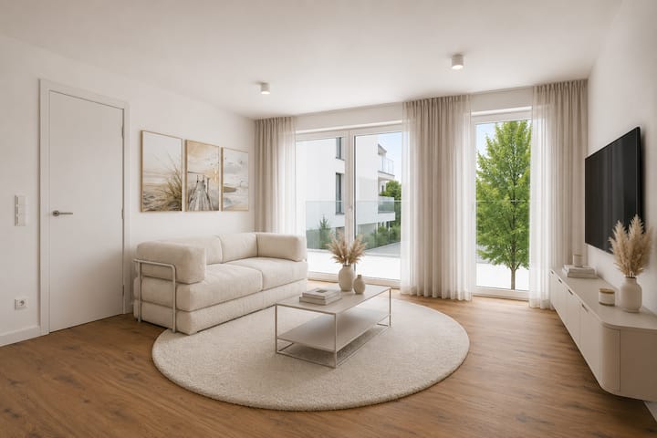 Beige Edition – Elegantes Apartment + E-parkplatz - Regensburg