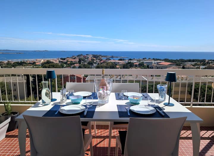 T2 Au Dernier éTage Avec Vue Mer Imprenable - Bandol