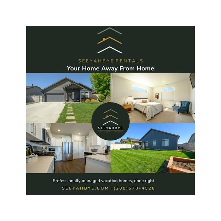 Curated Canvas  Modern 3br  Sleeps 8  Near Free - Caldwell, ID