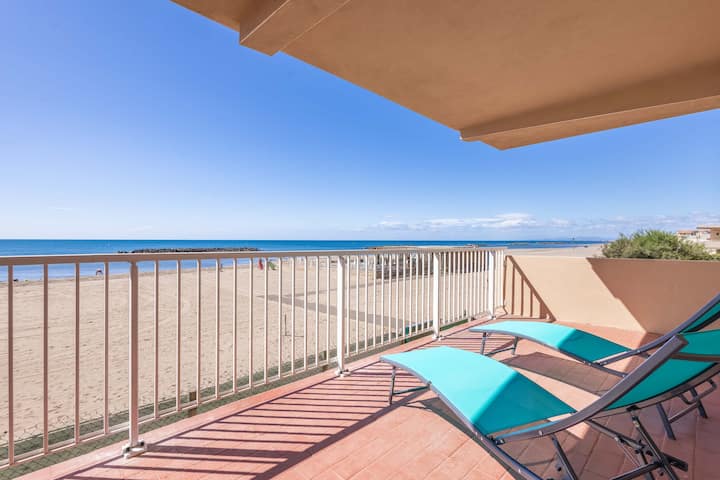 La Méridienne Villa Front De Mer, Les Pieds Dans L - Vendres