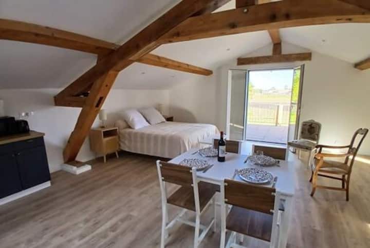 Maison Des Capucins - Chambre Triple Avec Terrasse - Libourne
