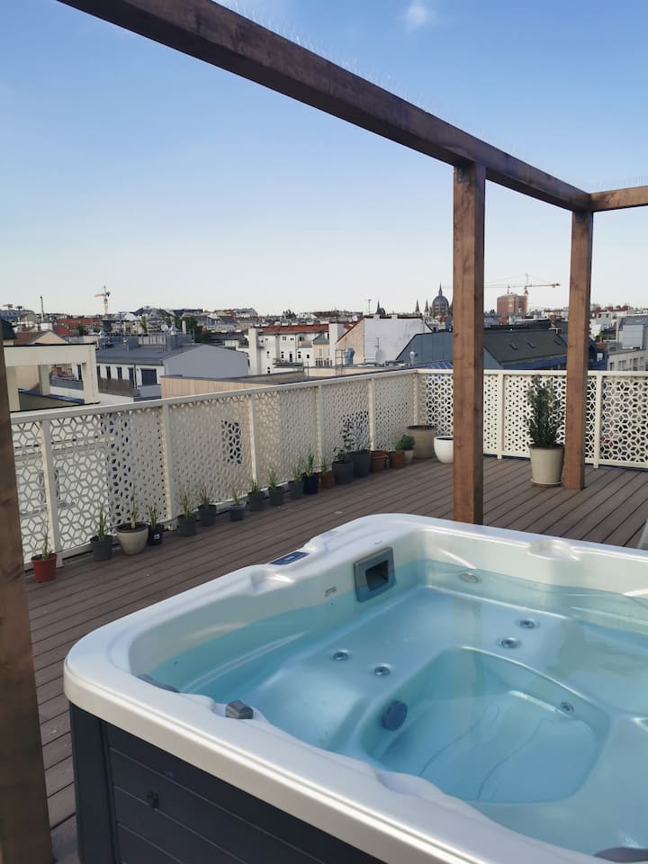 Rooftop Hideaway Mit Whirlpool & Panorama - Vienna