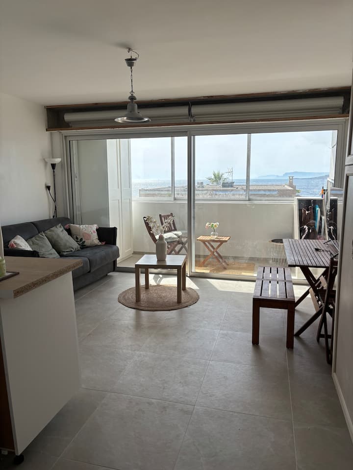 Studio Vue Mer, Parking Accès Plage Direct - Six-Fours-les-Plages