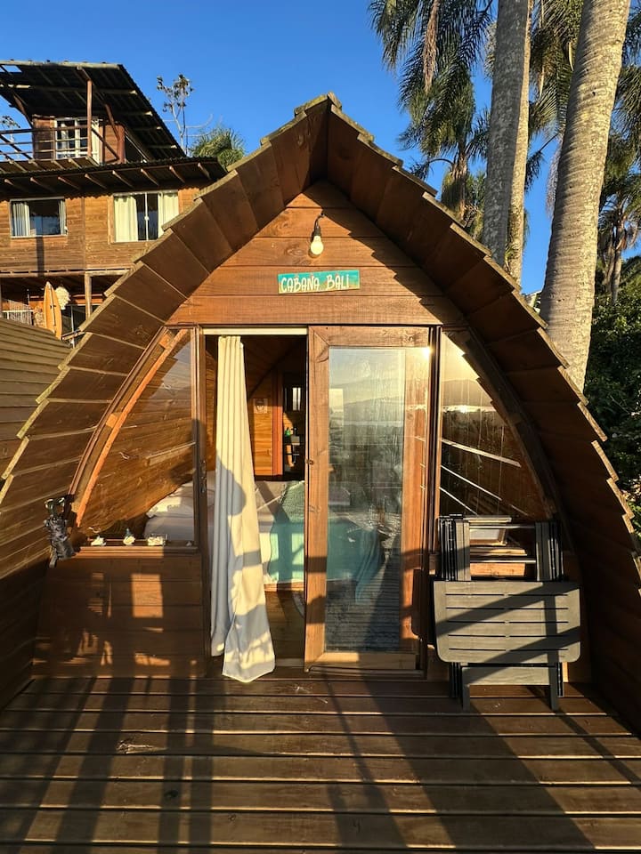 Cabana Bali Romântica Com Vista Para Lagoa - Imbituba