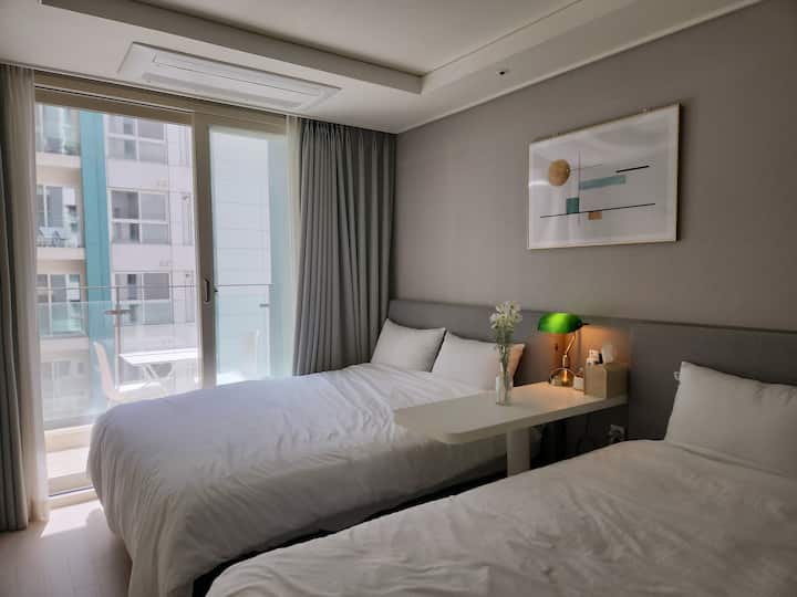 Home:d *3인, 인천공항인근, 운서역 도보5분, 셀프체크인,테라스,인스파이어,무료주차 - Incheon