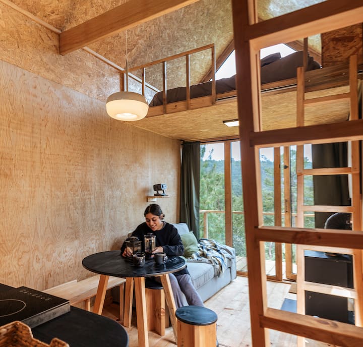 Niebla Cabins, Refugio Romántico En El Bosque - Tlaxcala