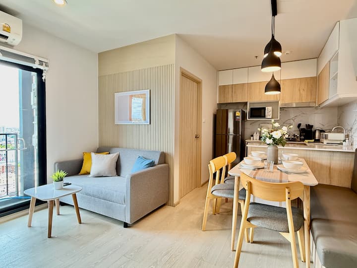 Nirin:cozy 2br High Rise Near The Mall Ngamwongwan - Thaïlande