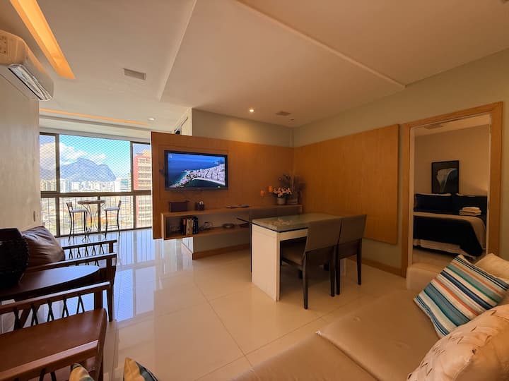 Flat 2 Suítes-pé Na Areia C/ Piscina, Vista E Vaga - Rio de Janeiro