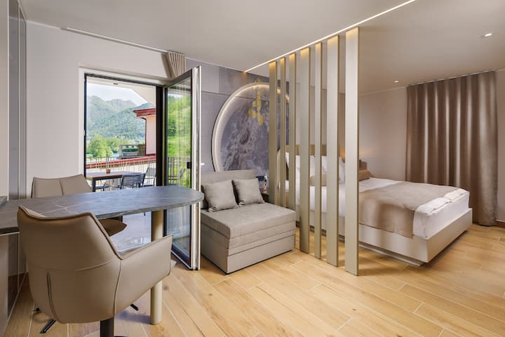 Guesthouse Jezero -Studio With Terrace I Lake View - Tolmin