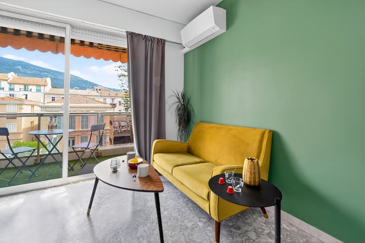 Charmant Studio Climatisé Avec Balcon à Menton - Menton