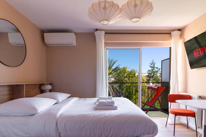 Le Rocher - Studio Climatisé Avec Vue Dégagée - Nice