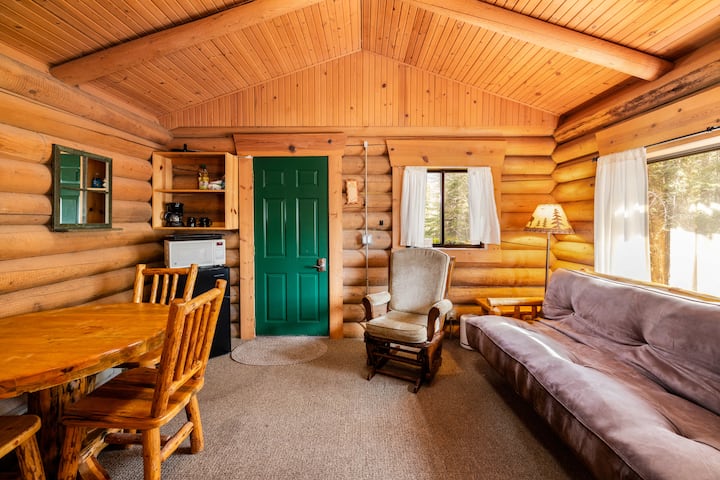 New! Bears Den Log Cabin, Mountain Views, Firepit - Bigfork, MT