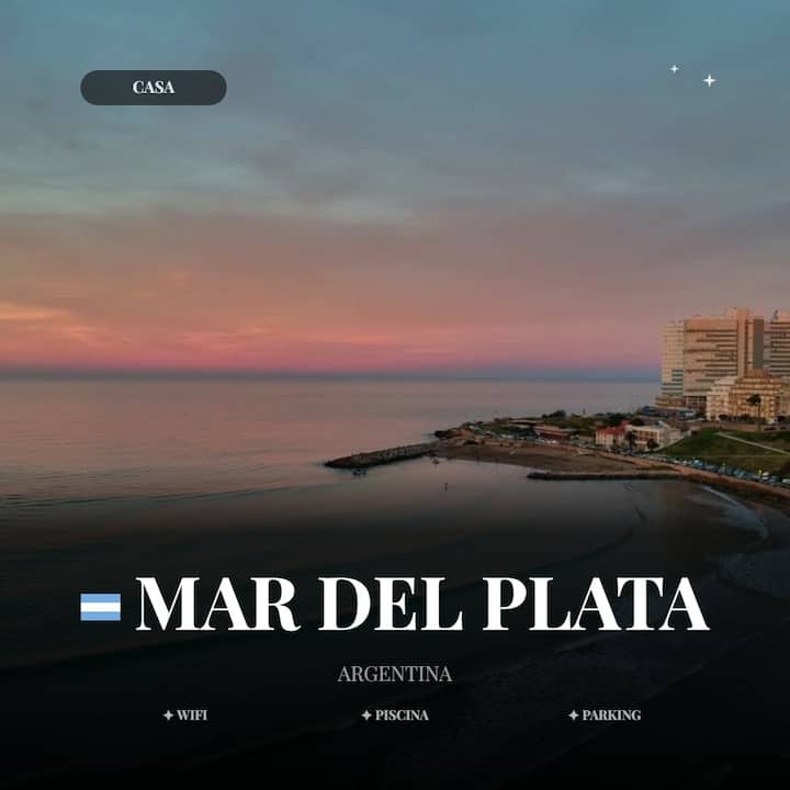 Summer House +Wifi+pool+parking+bbq @Mardelplata - 마르델플라타