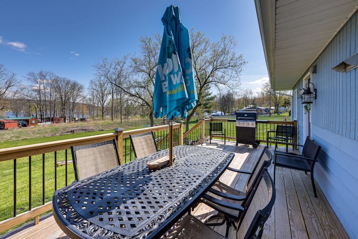 Dog-friendly Home W/ Dock & Views On Waneta Lake! - Finger Lakes, NY