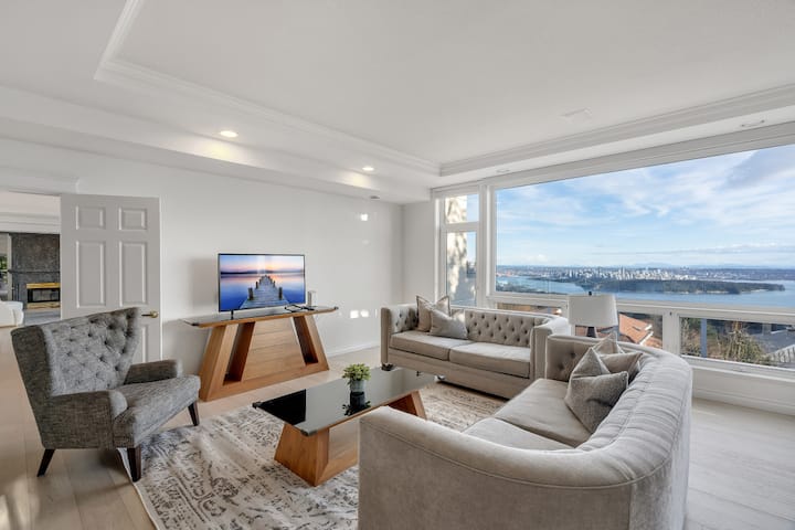 Luxury 6br West Van Villa | Sky-high Ocean Views - Grouse Mountain