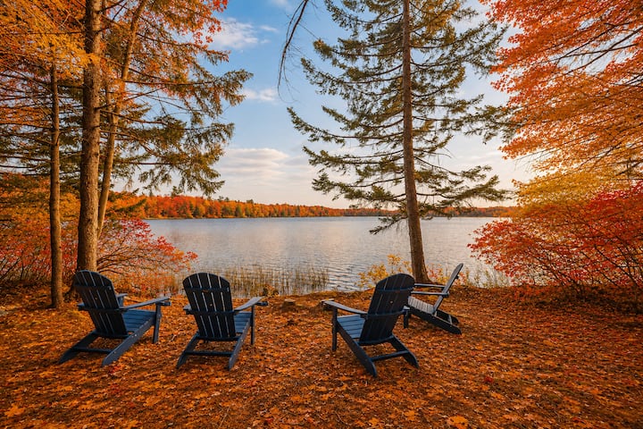 Autumn At Sunset Lake: Crisp, Refreshing Lakefront - 賓夕凡尼亞