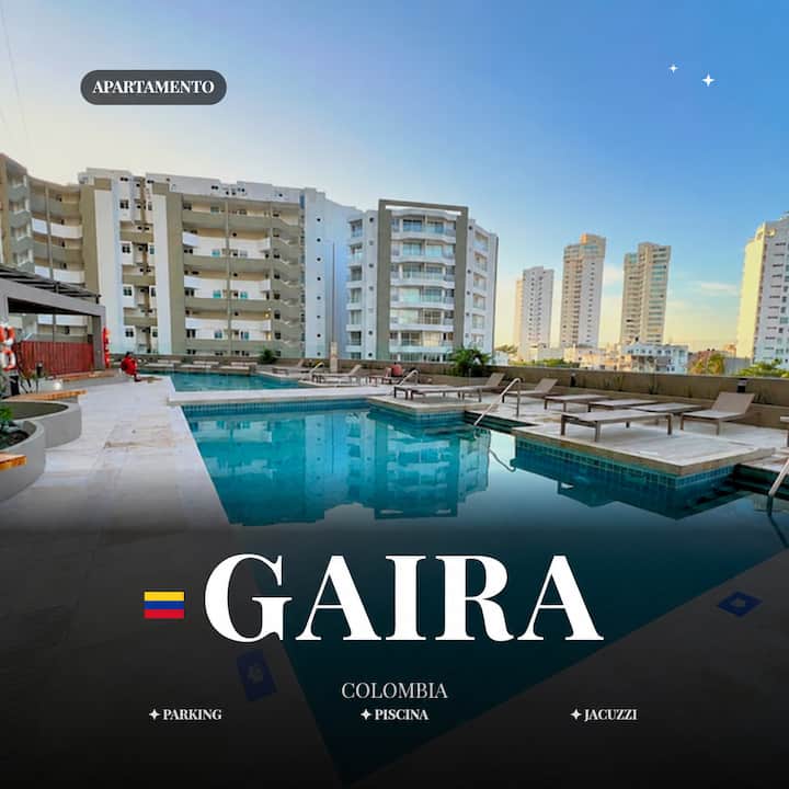 Charming Apt+5minsea+pool+jacuzzi+parking+ac@gaira - コロンビー サンタ・マルタ