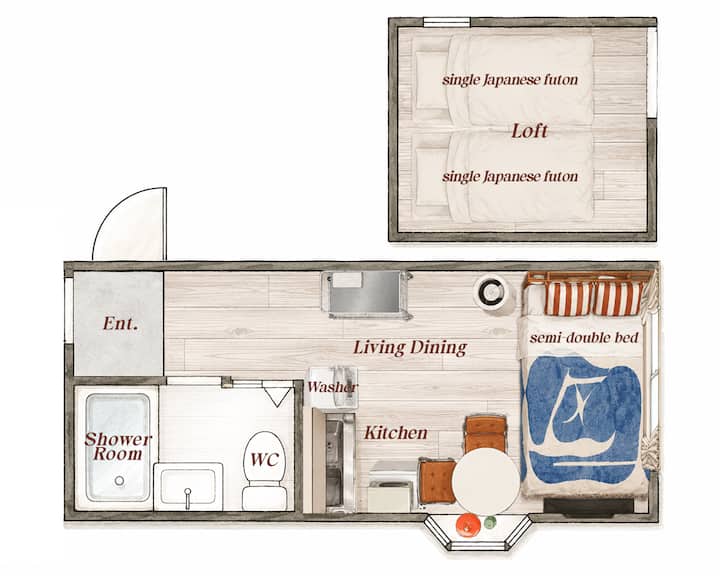 Koyasu Urban Base | Airy Loft Stay Near Yokohama - Yokohama