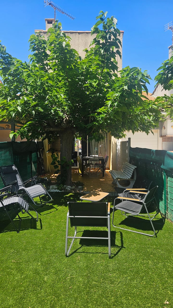 Maison à 400m De La Plage – Parking Privé – 5 Pers - Valras-Plage