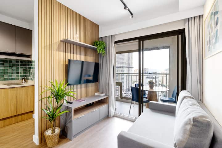 Bsr | Deluxe Apt | Allianz Park | W/ Work Station - São Paulo