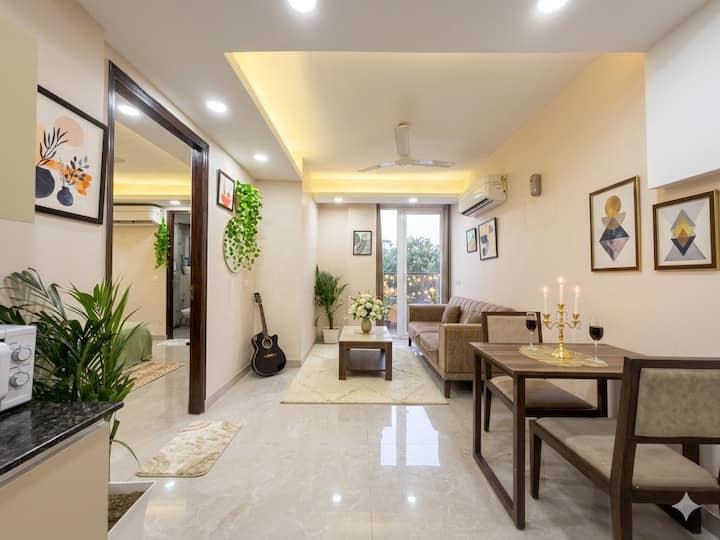 Ivory Leaf Homestay Near Metro | Netflix | Ott - Gurgaon
