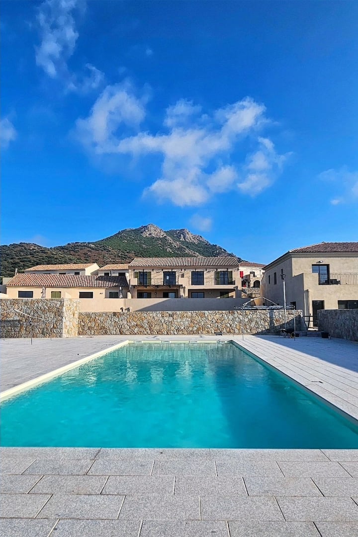 Casa Di Yazarel - T3 Neuf, Piscine, Belle Terrasse - Belgodère