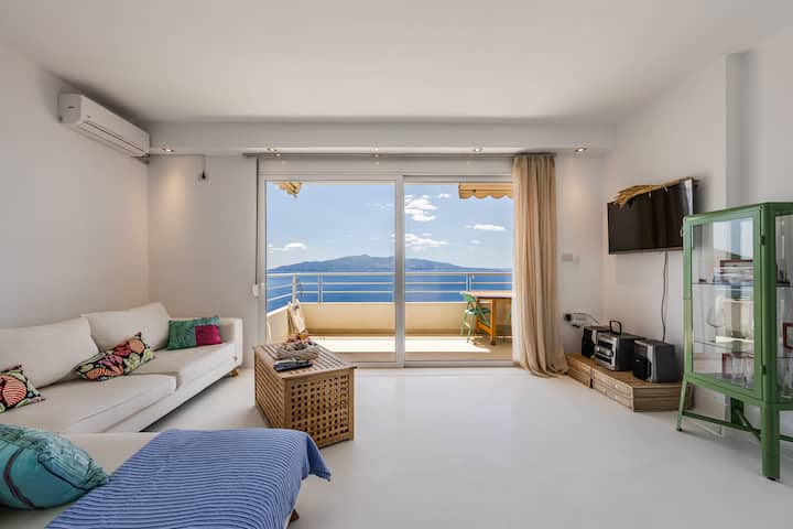 Sunkissed Apartment | 1br Amazing Views By The Sea - Kassiopi