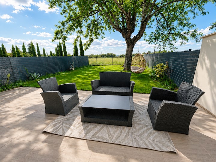 Appartement Cosy Avec Jardin - 6 Personnes - Donzère