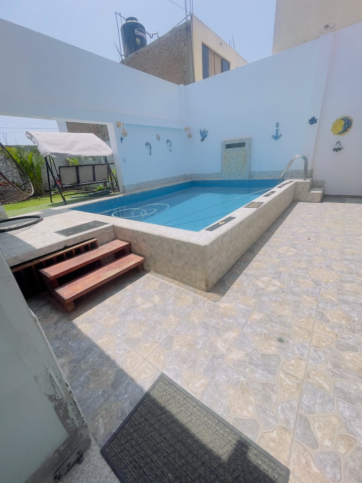 Casa Con Piscina | Cerca De Lagunas Y Playa - Chilca